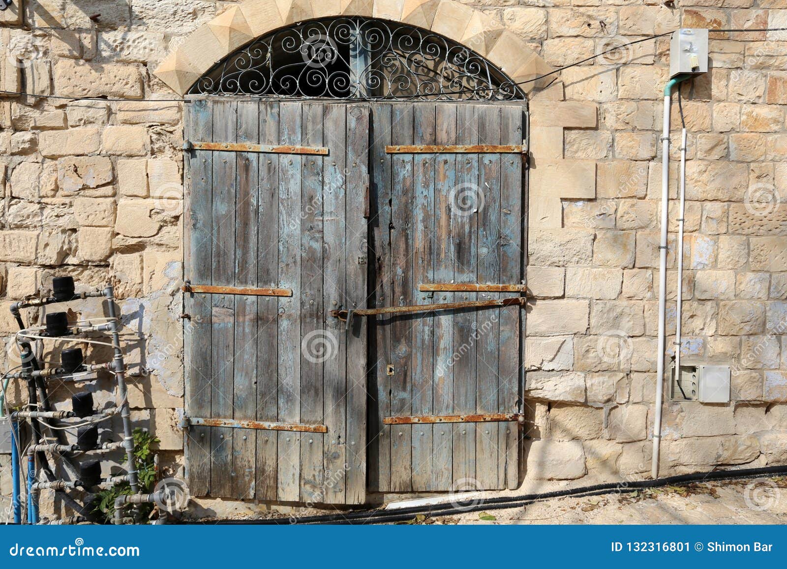 Door - Aperture in the Wall Stock Image - Image of door, windows: 132316801