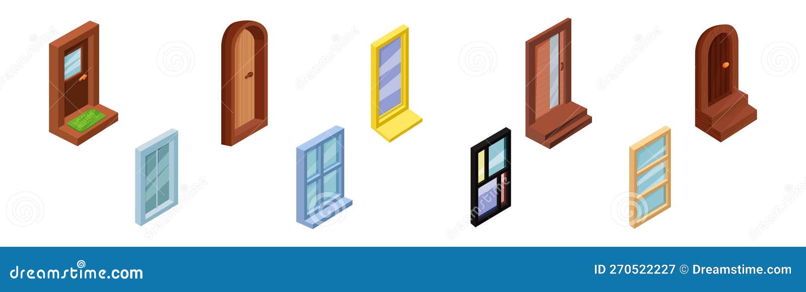 Window Isometric. Industrial Aluminium White Frames For Glasses Room ...