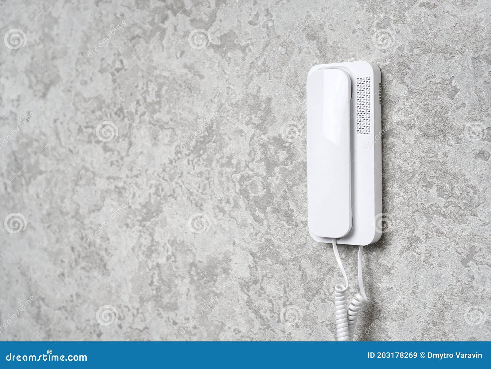 Door Audio Intercom on the Wall. Stock Image - Image of equipment ...