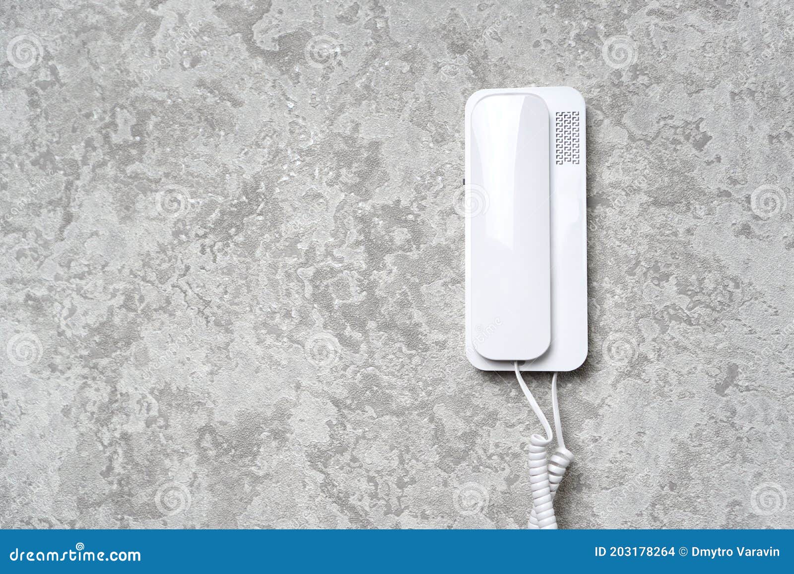 Door Audio Intercom on the Wall Stock Photo - Image of phone, entry ...