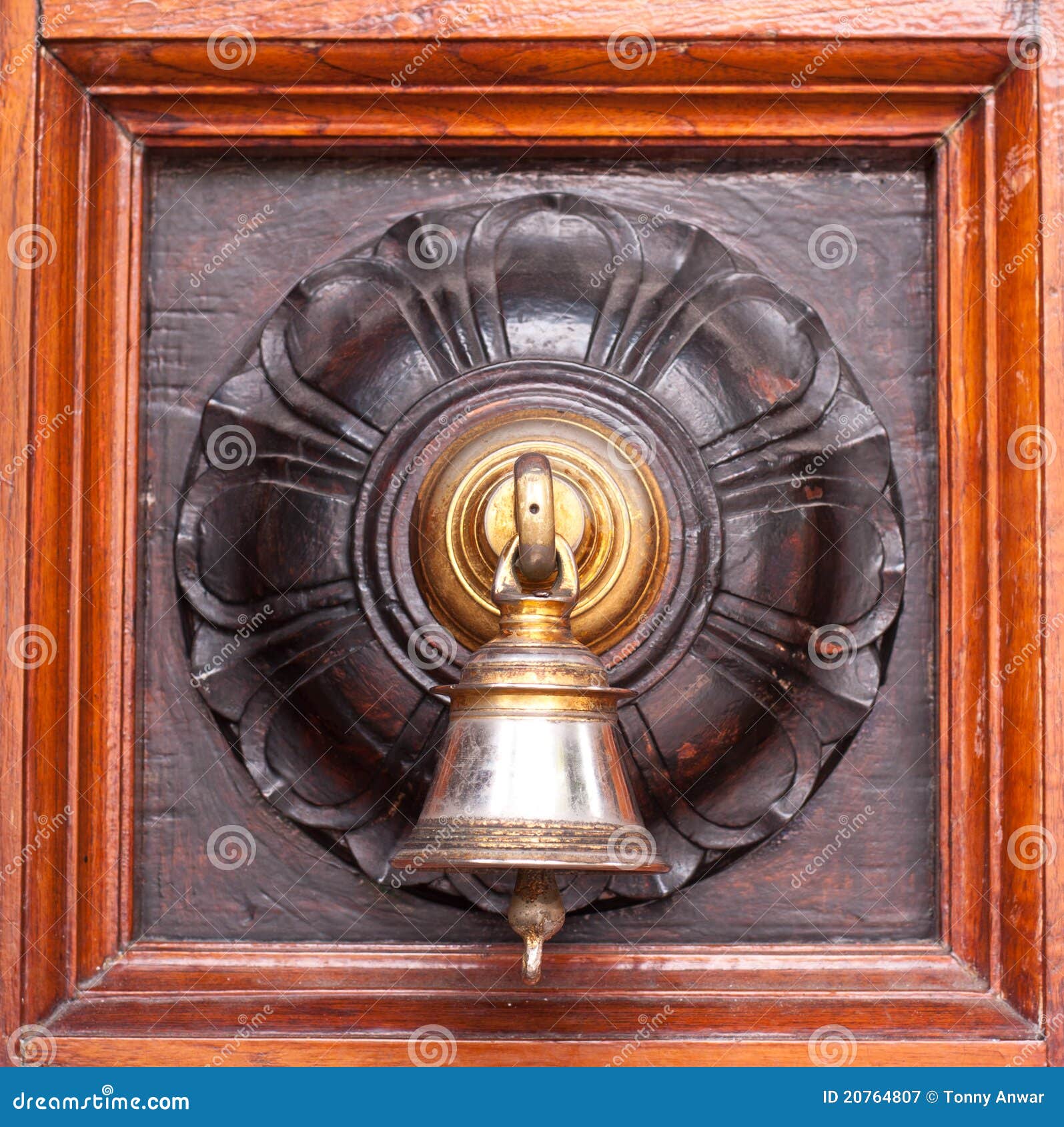 Door Bell stock image. Image of decorated, temple, door - 20764807