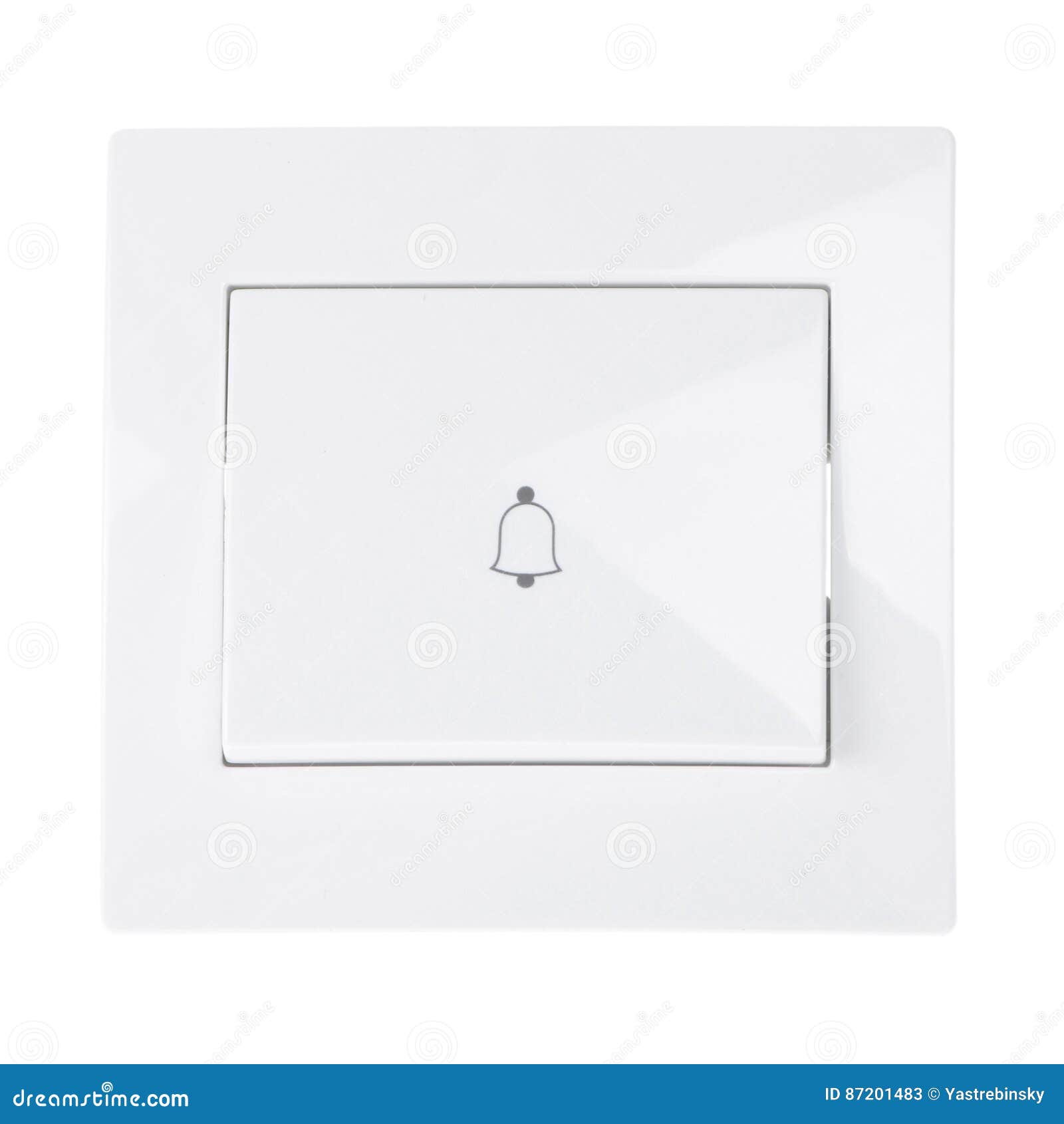 Door bell button isolated stock image. Image of element - 87201483