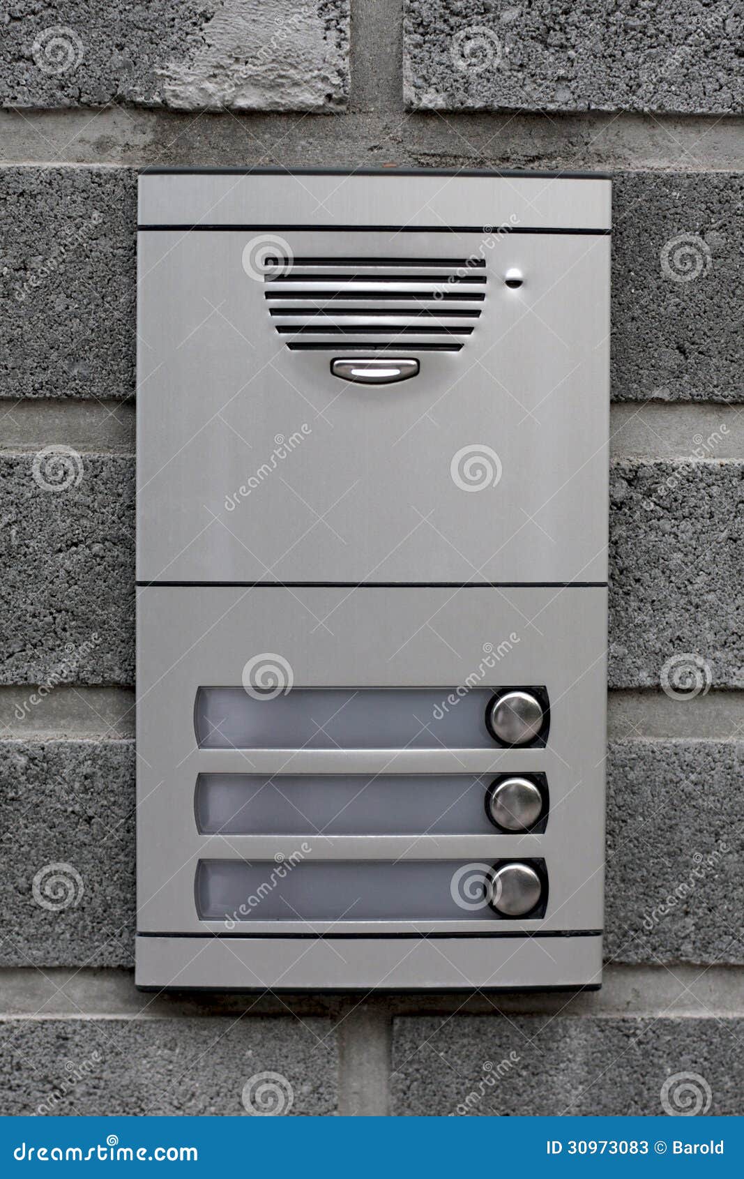 Door bell stock image. Image of gate, closeup, gray, entrance - 30973083