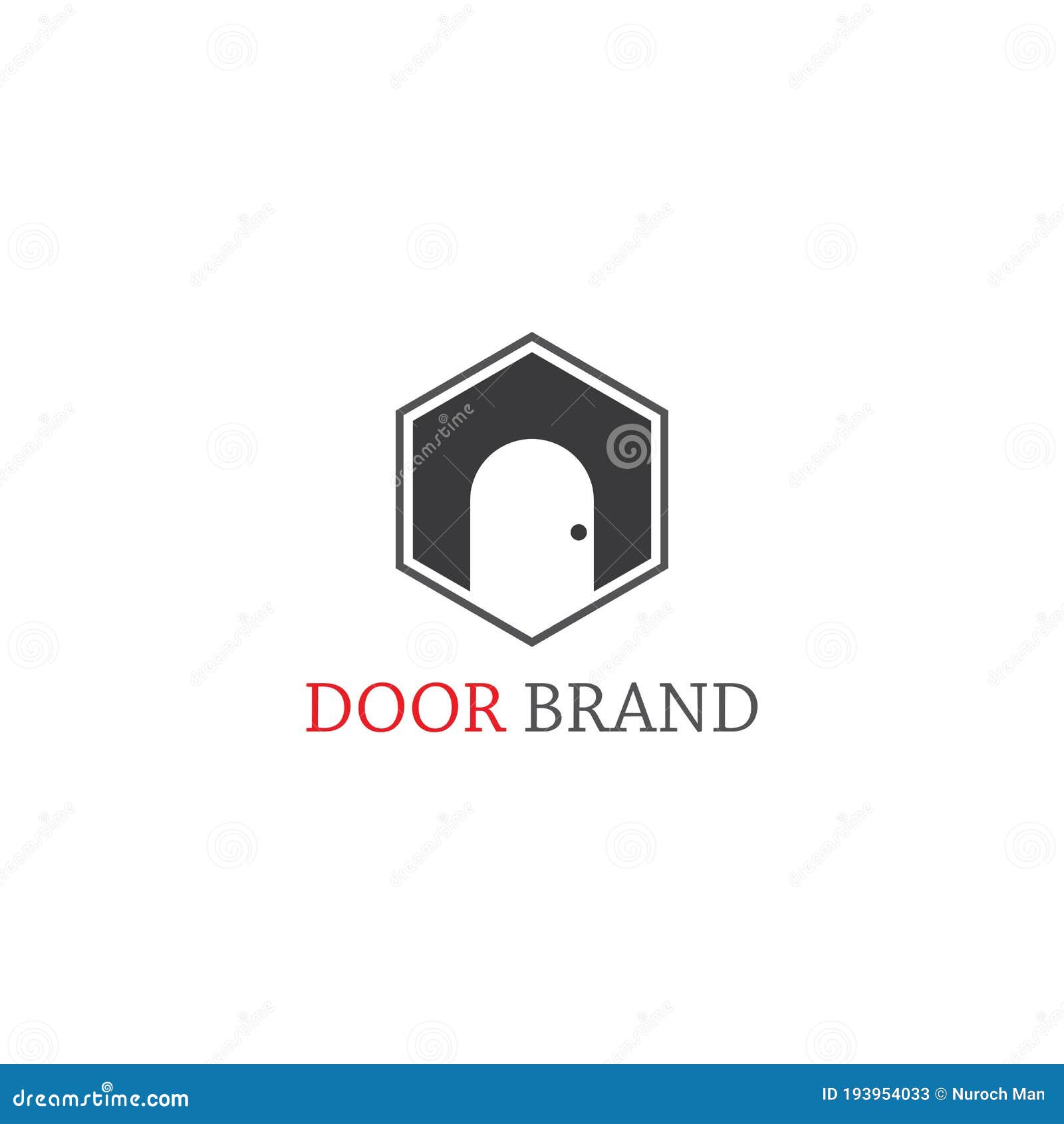 Door Brand Logo Vector Template. Stock Vector - Illustration of ...