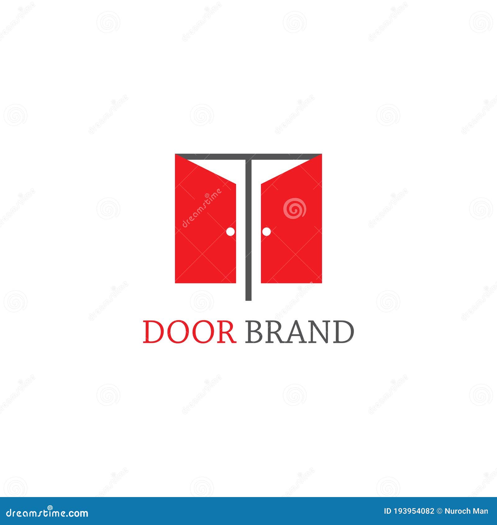 Door Brand Logo Vector Template. Stock Vector - Illustration of ...