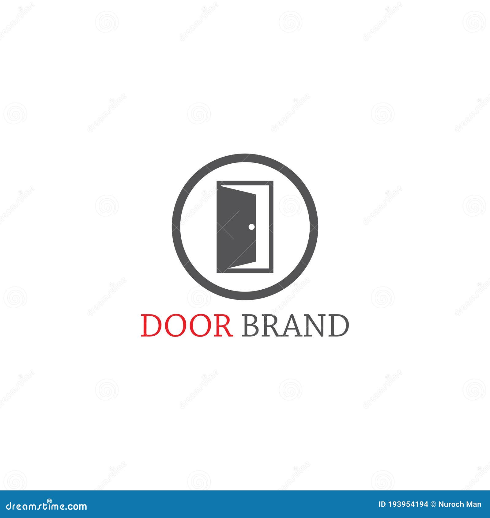 Door Brand Logo Vector Template. Stock Vector - Illustration of ...