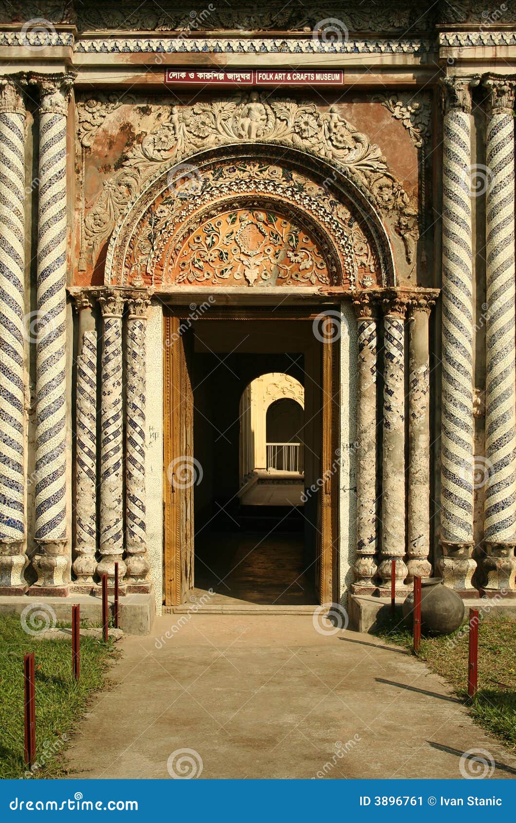 Door and Columns stock image. Image of india, ancient - 3896761