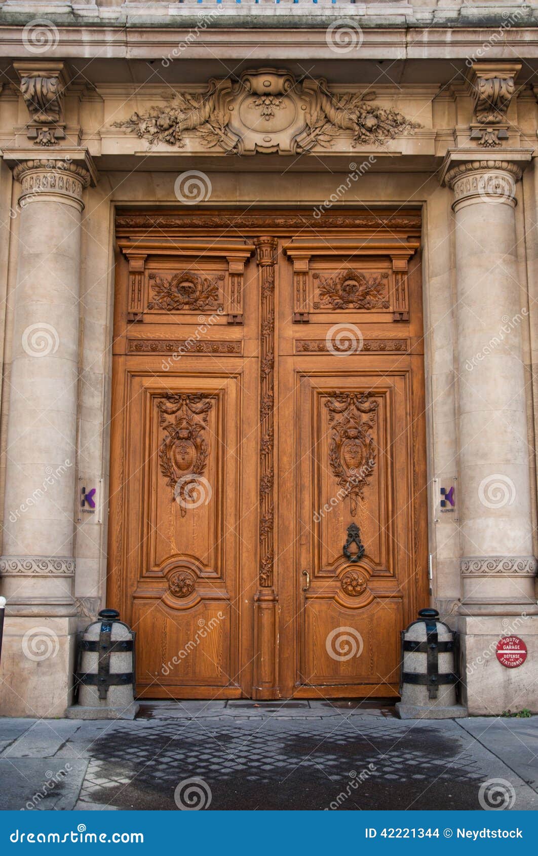 Door with columns stock photo. Image of beautiful, eupean - 42221344