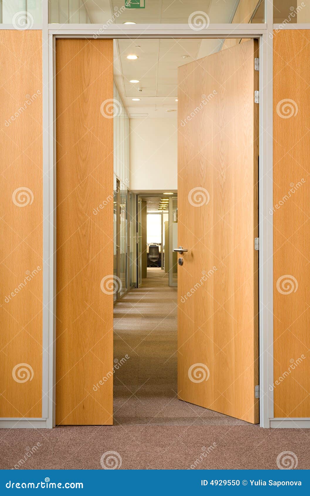 Door in a corridor stock photo. Image of design, hall - 4929550