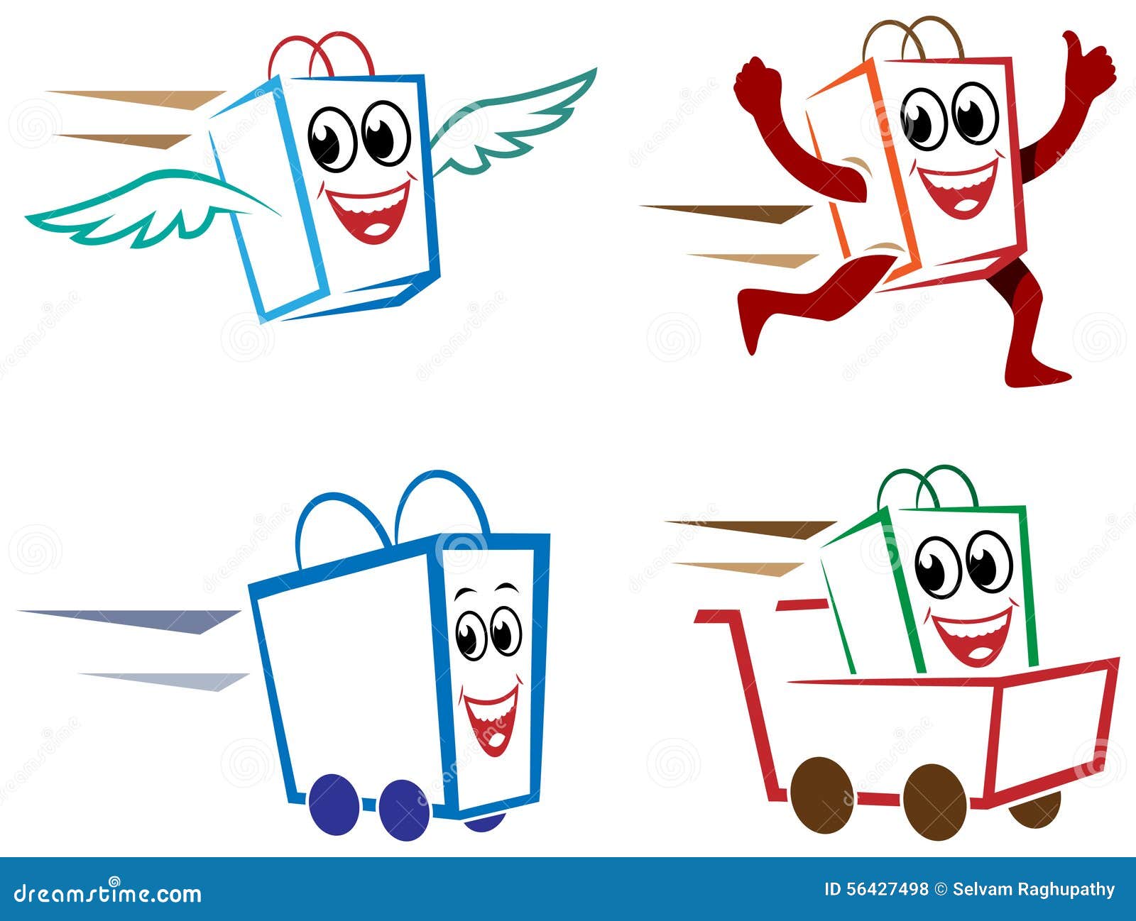 Door Delivery Vector Illustration | CartoonDealer.com #56427498