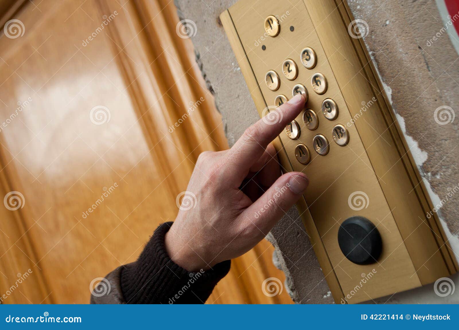 Door with digicode stock photo. Image of lock, exterior - 42221414