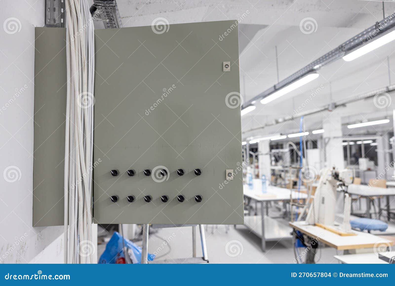 The Door of an Electrical Panel with Switches Stock Photo - Image of ...