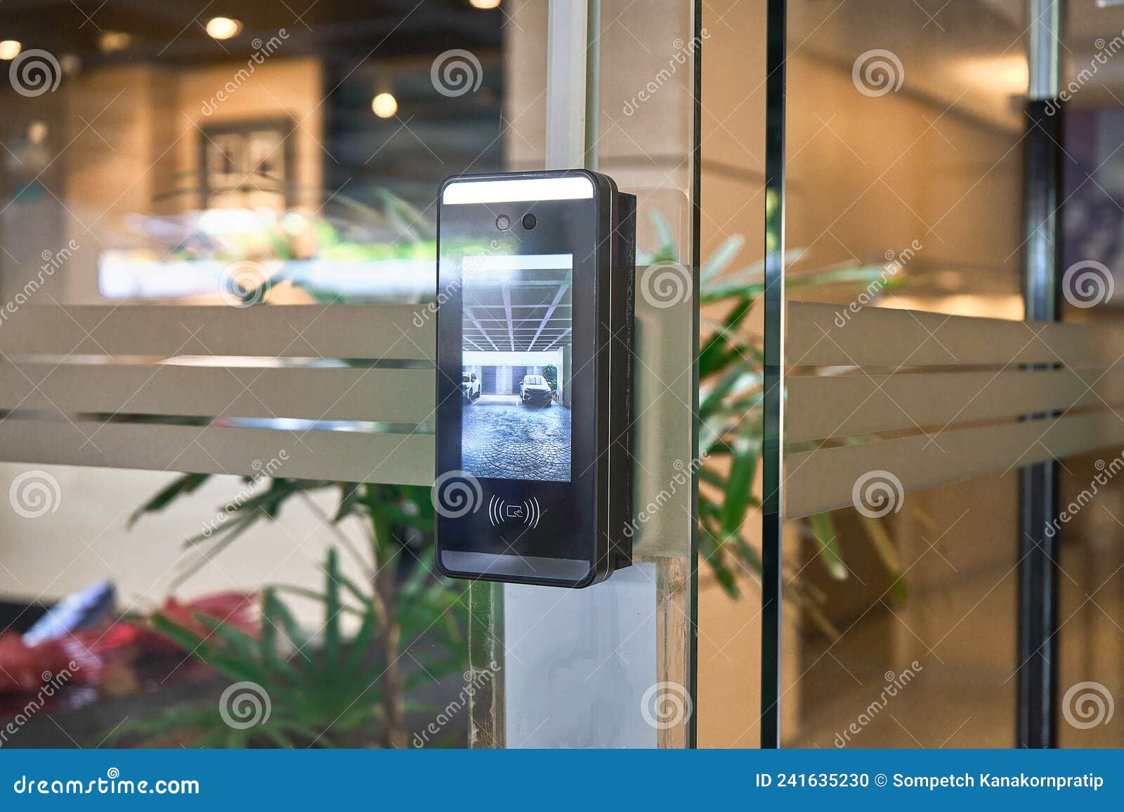 Door Electronic Access Control System Machine. Stock Photo - Image of ...