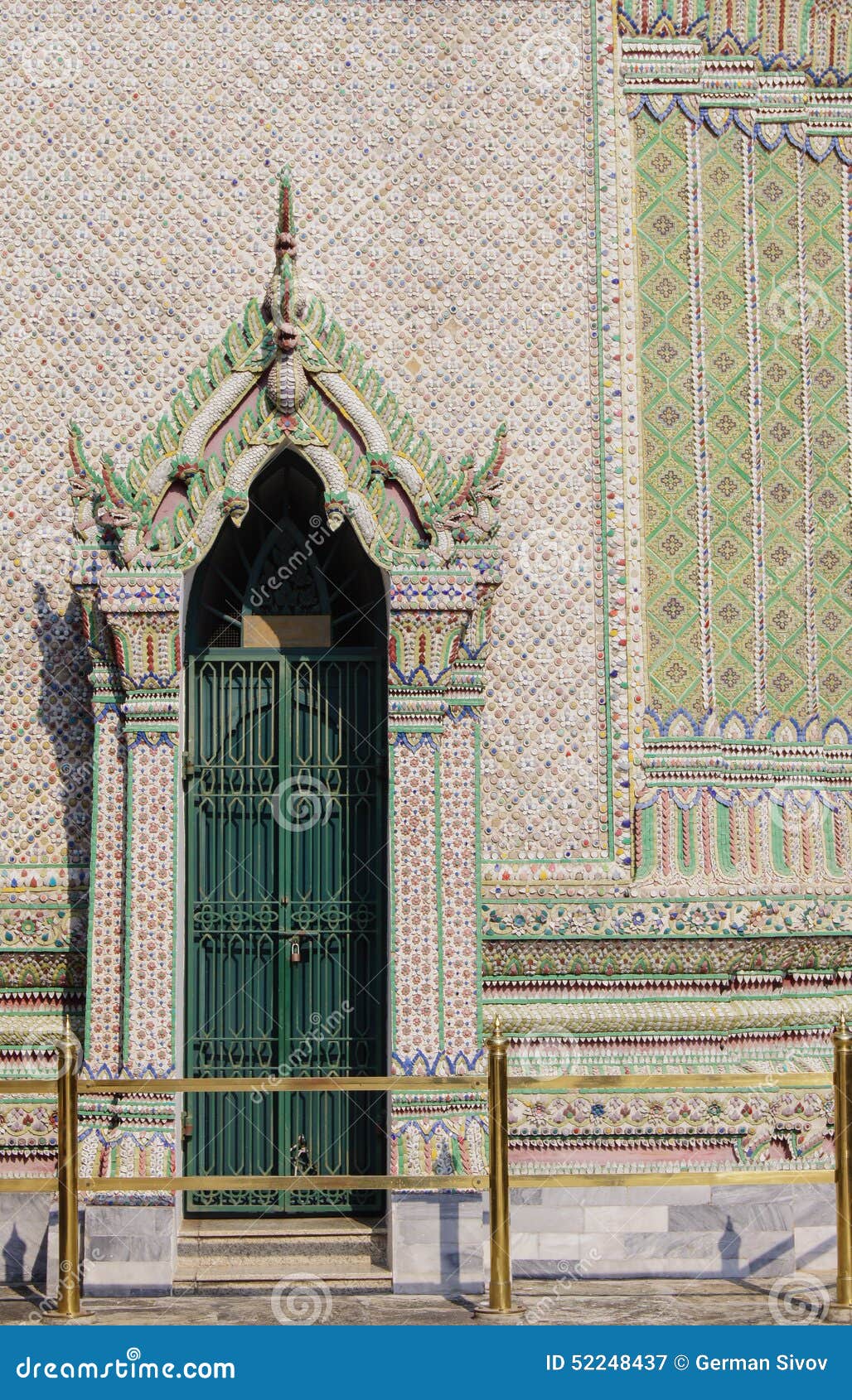 Door with elegant portico stock image. Image of asian - 52248437