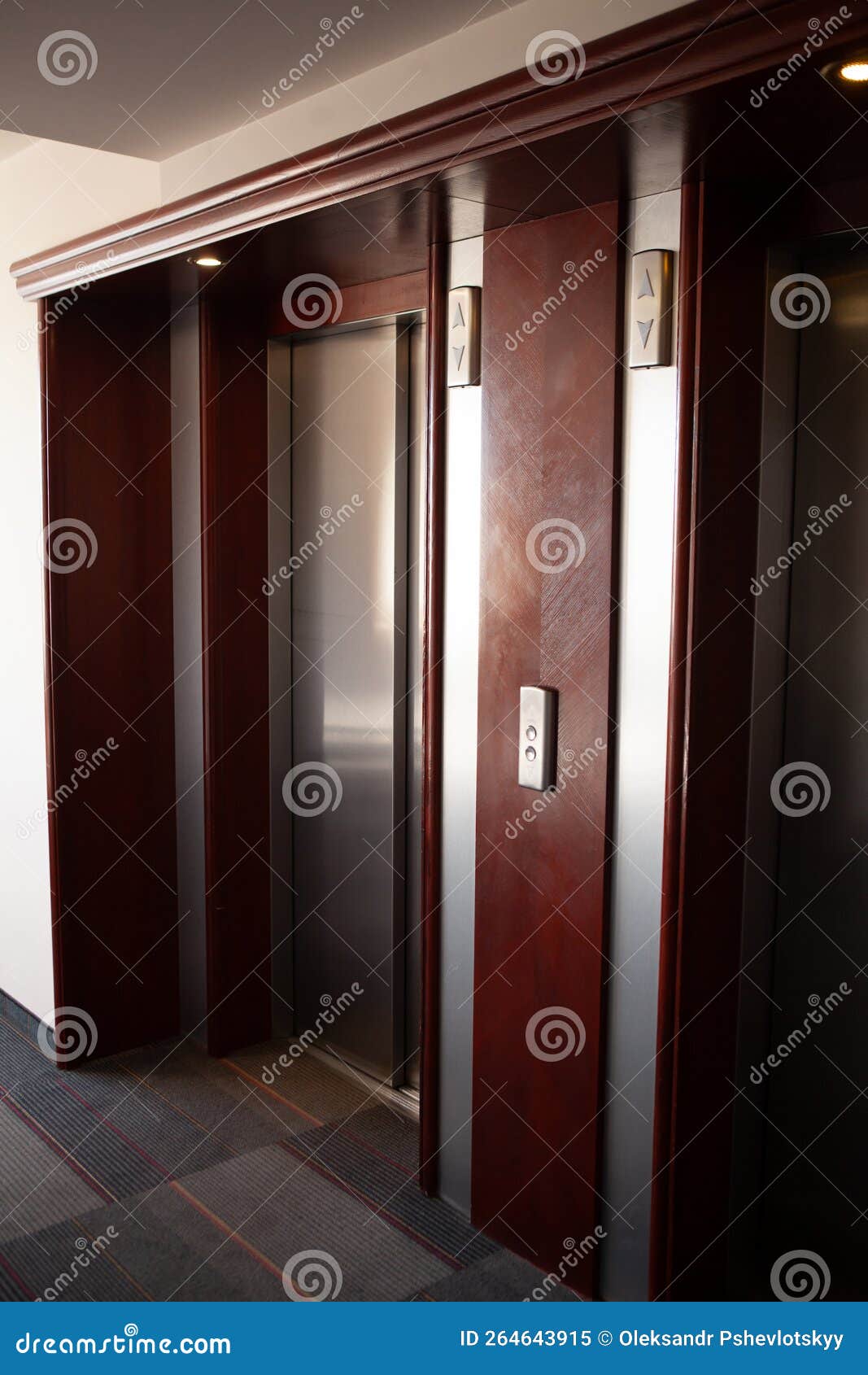 Door and Elevator Buttons, Up and Down Stock Image - Image of light ...