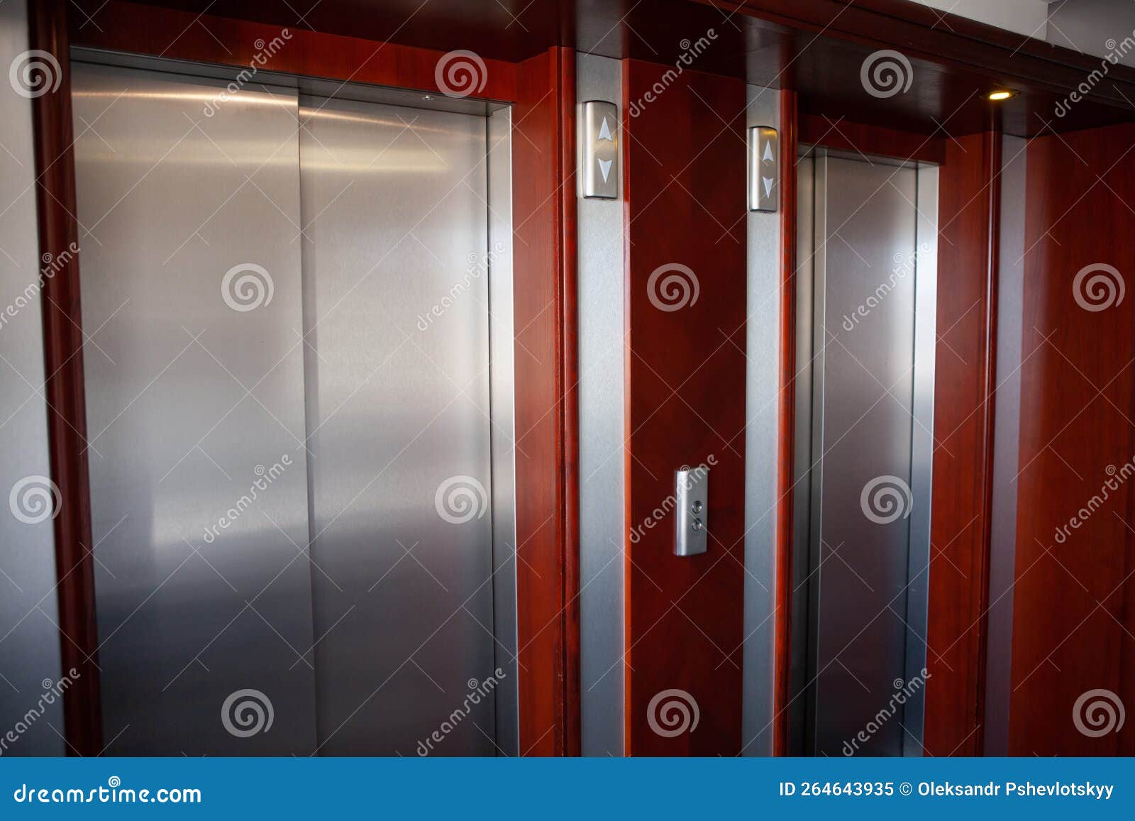 Door and Elevator Buttons, Up and Down Stock Image - Image of aluminum ...