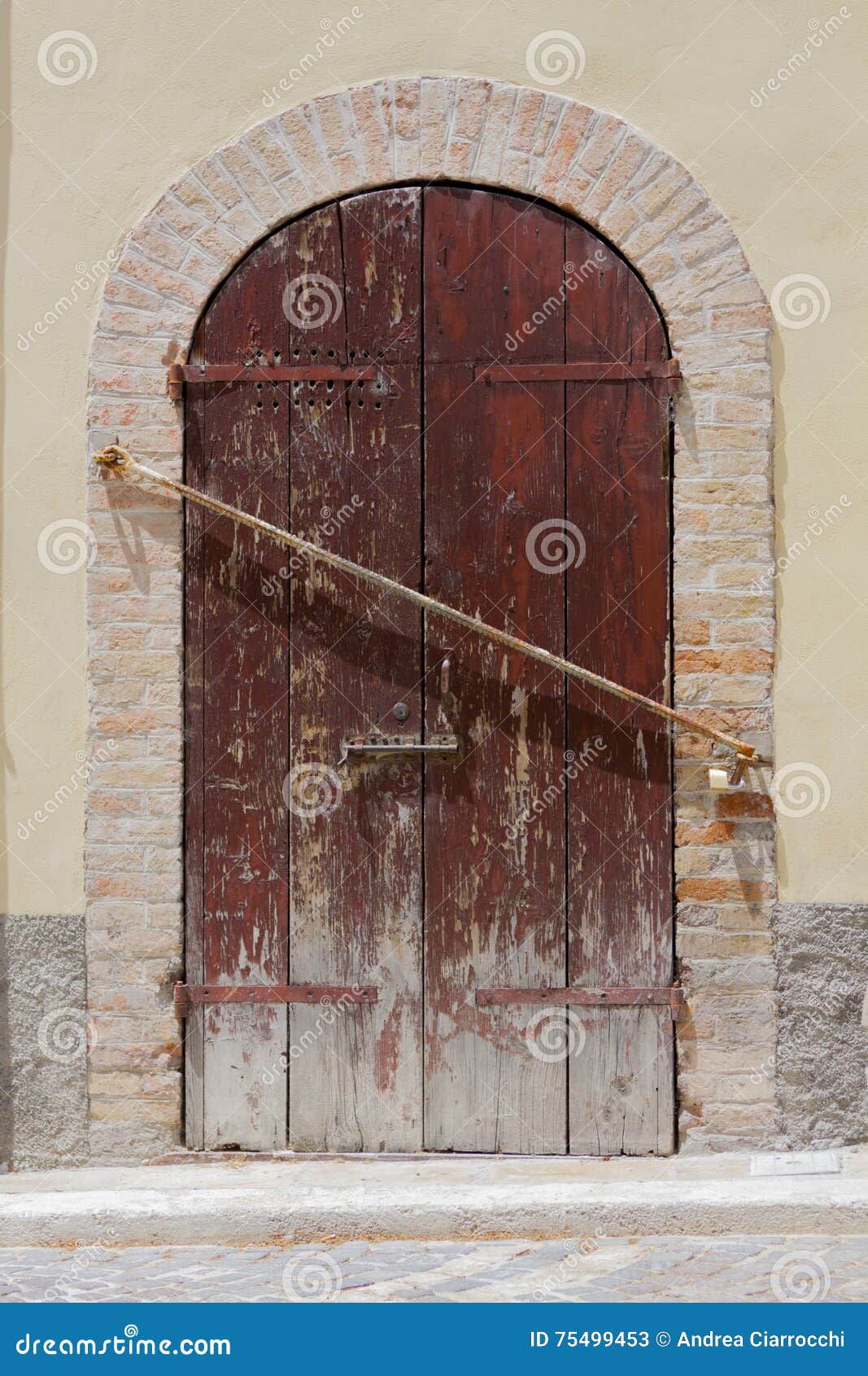 Door stock image. Image of exterior, ancient, pebbles - 75499453