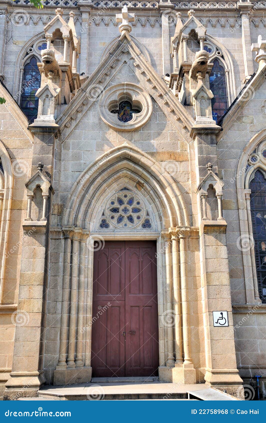 Door and External of Catholic Church Stock Photo - Image of design ...