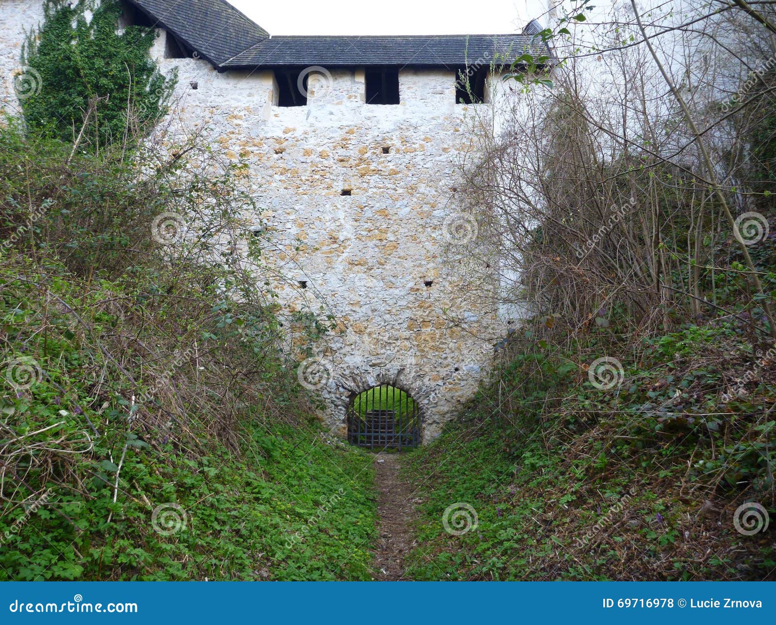 Door in the Fortification of Medieval Castle in Celje Stock Photo ...