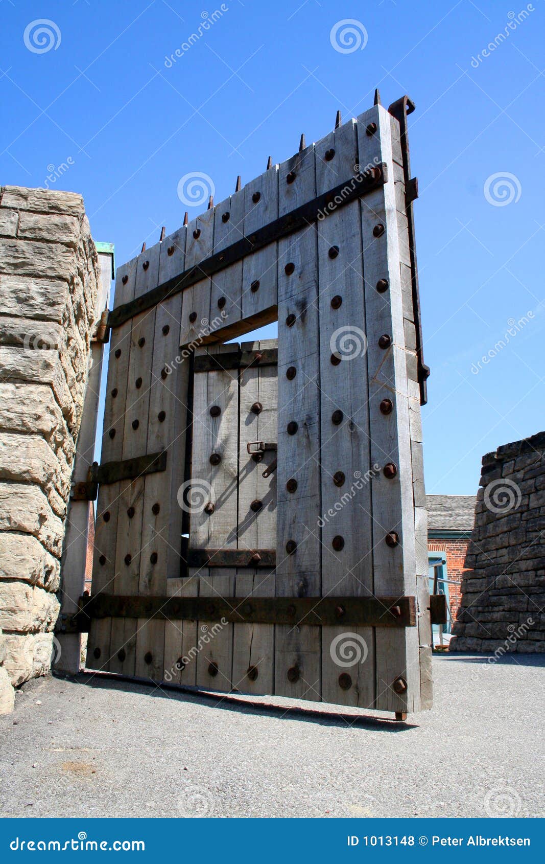 Door of fortress stock photo. Image of historic, fort - 1013148
