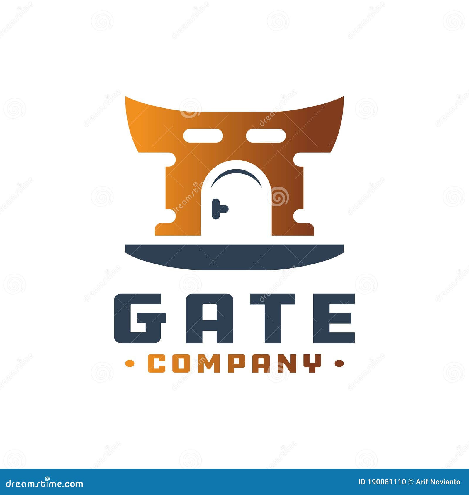 Door gate vector logo stock vector. Illustration of doorway - 190081110