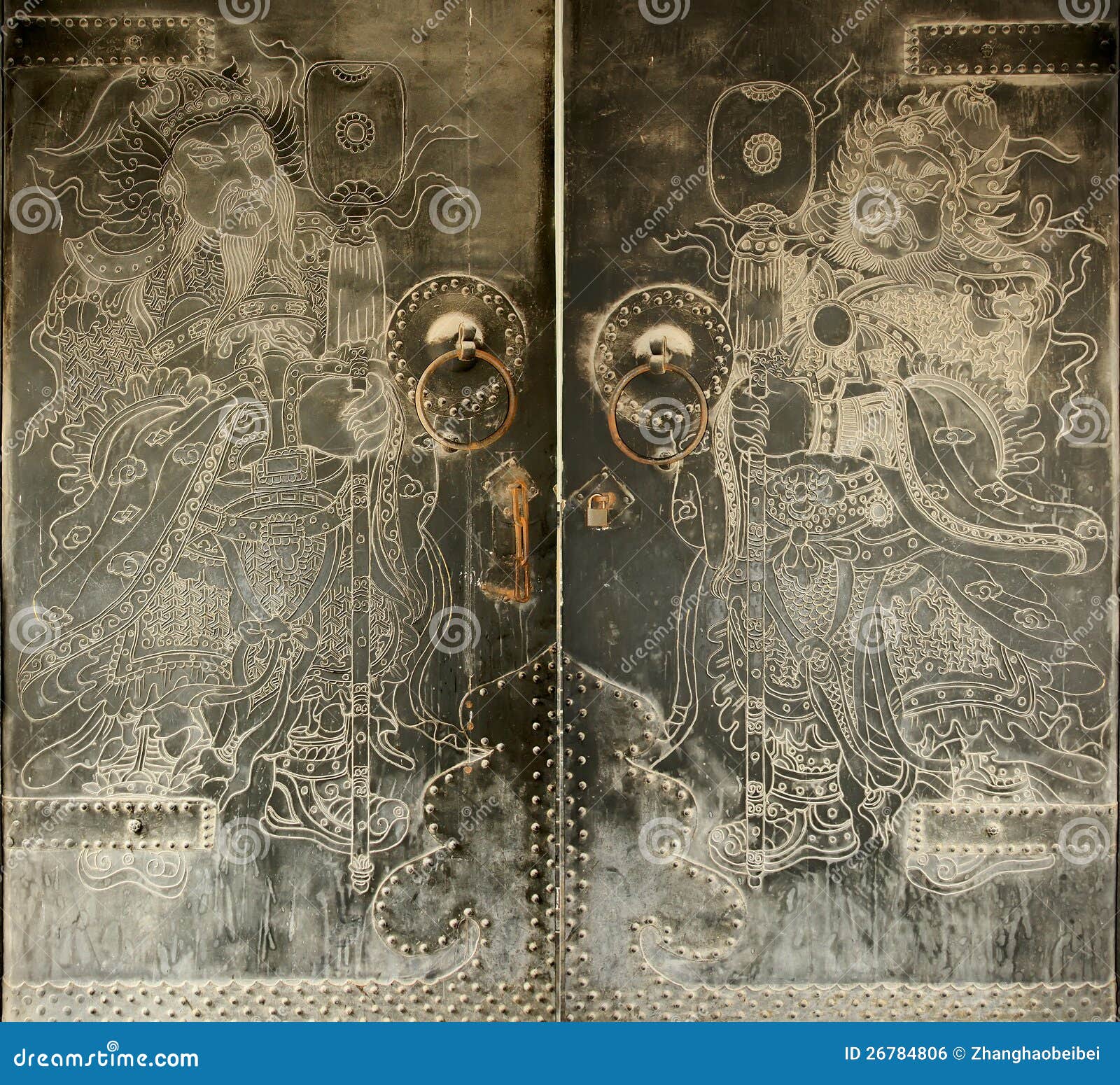 Door-god stock photo. Image of ancient, closeup, archaic - 26784806