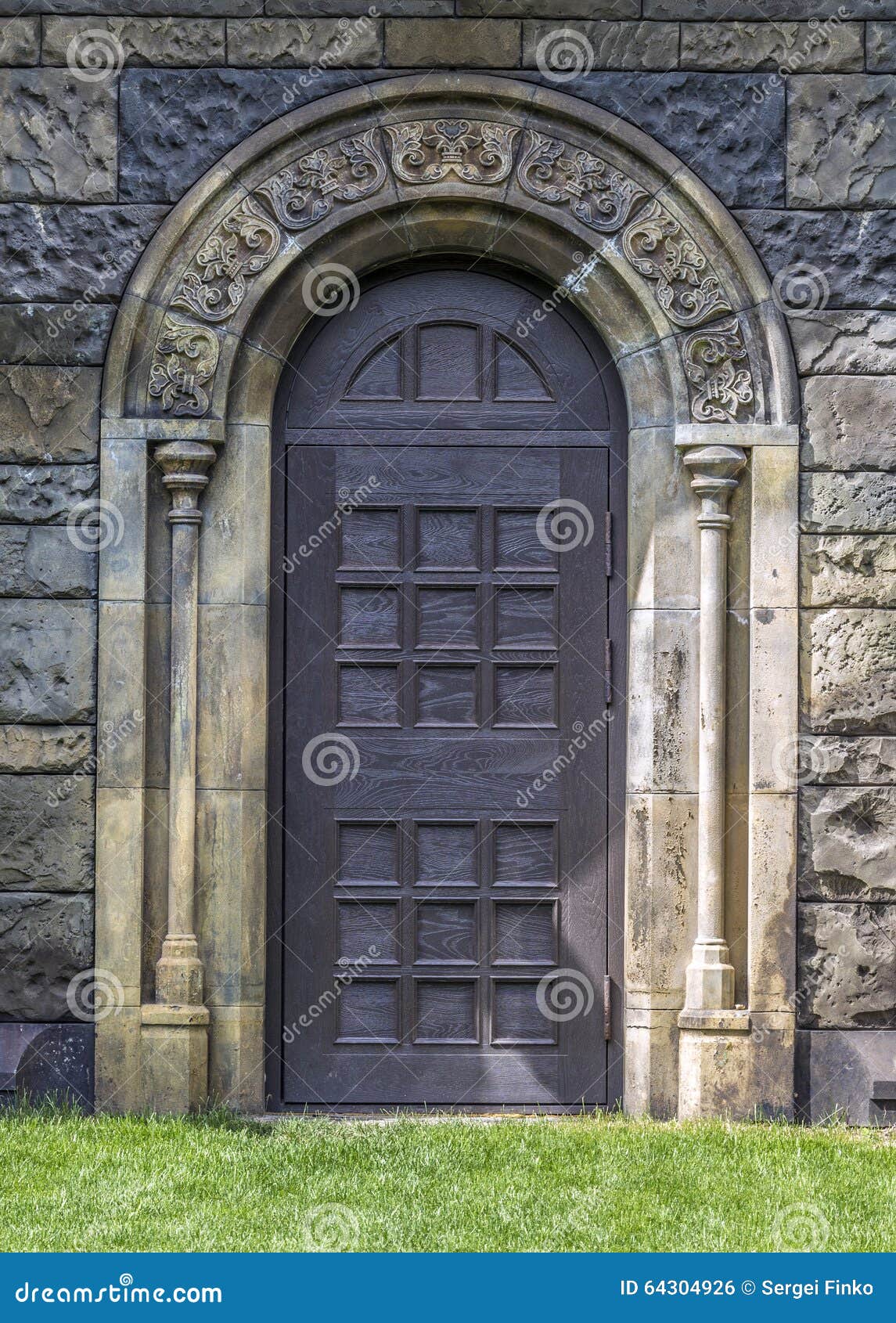 Door in the Gothic style stock photo. Image of wood, medieval - 64304926