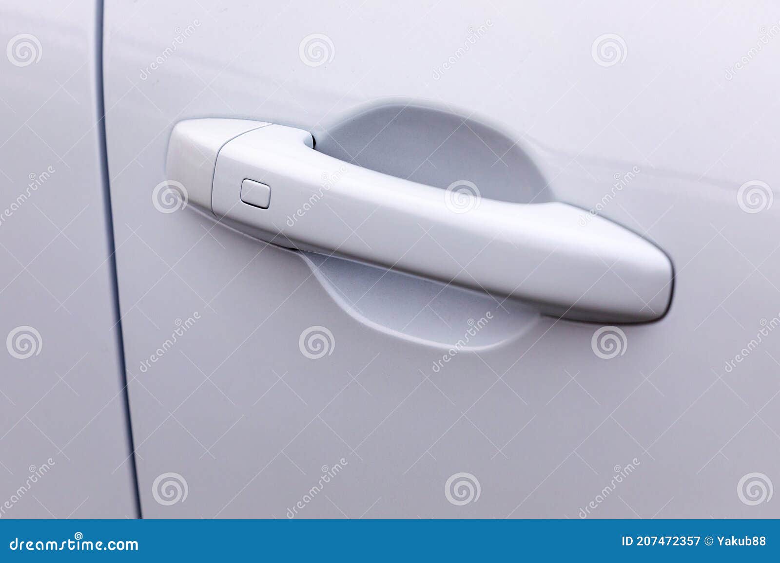 Door handle of a car stock image. Image of white, door - 207472357