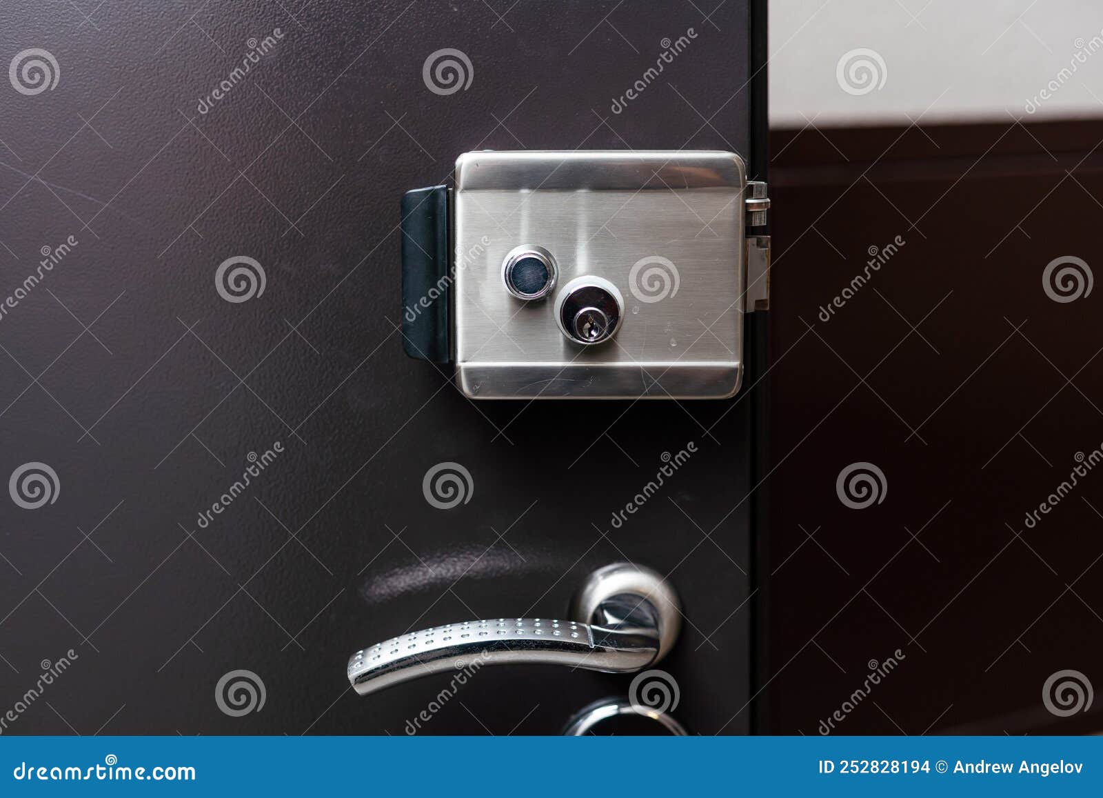 Door Handle Cross-section and Lock Stock Photo - Image of home ...