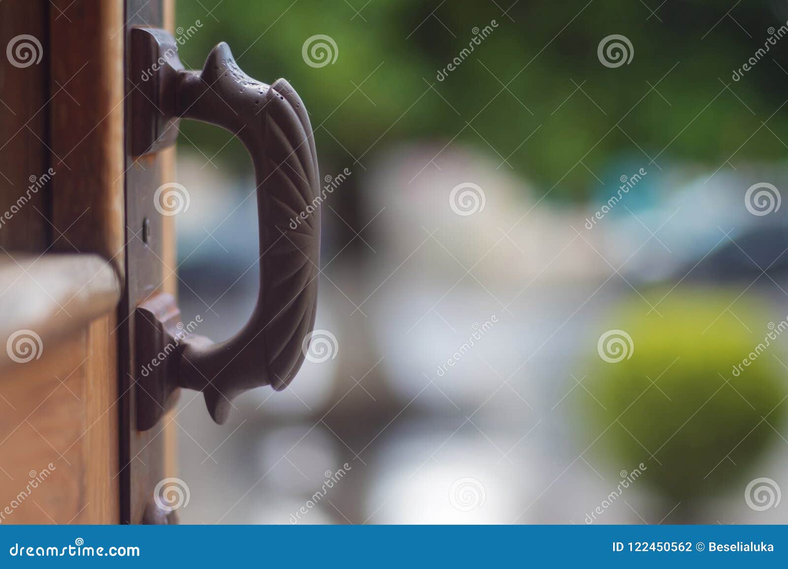 Door handle stock photo. Image of equipment, metal, object - 122450562