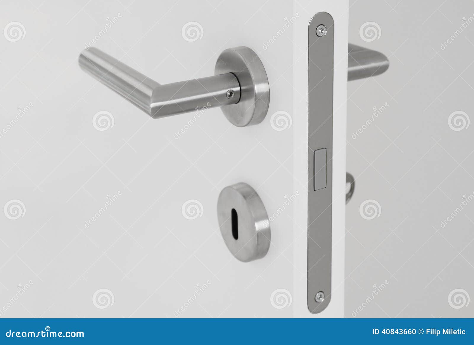 Door handle on door stock photo. Image of horizontal - 40843660