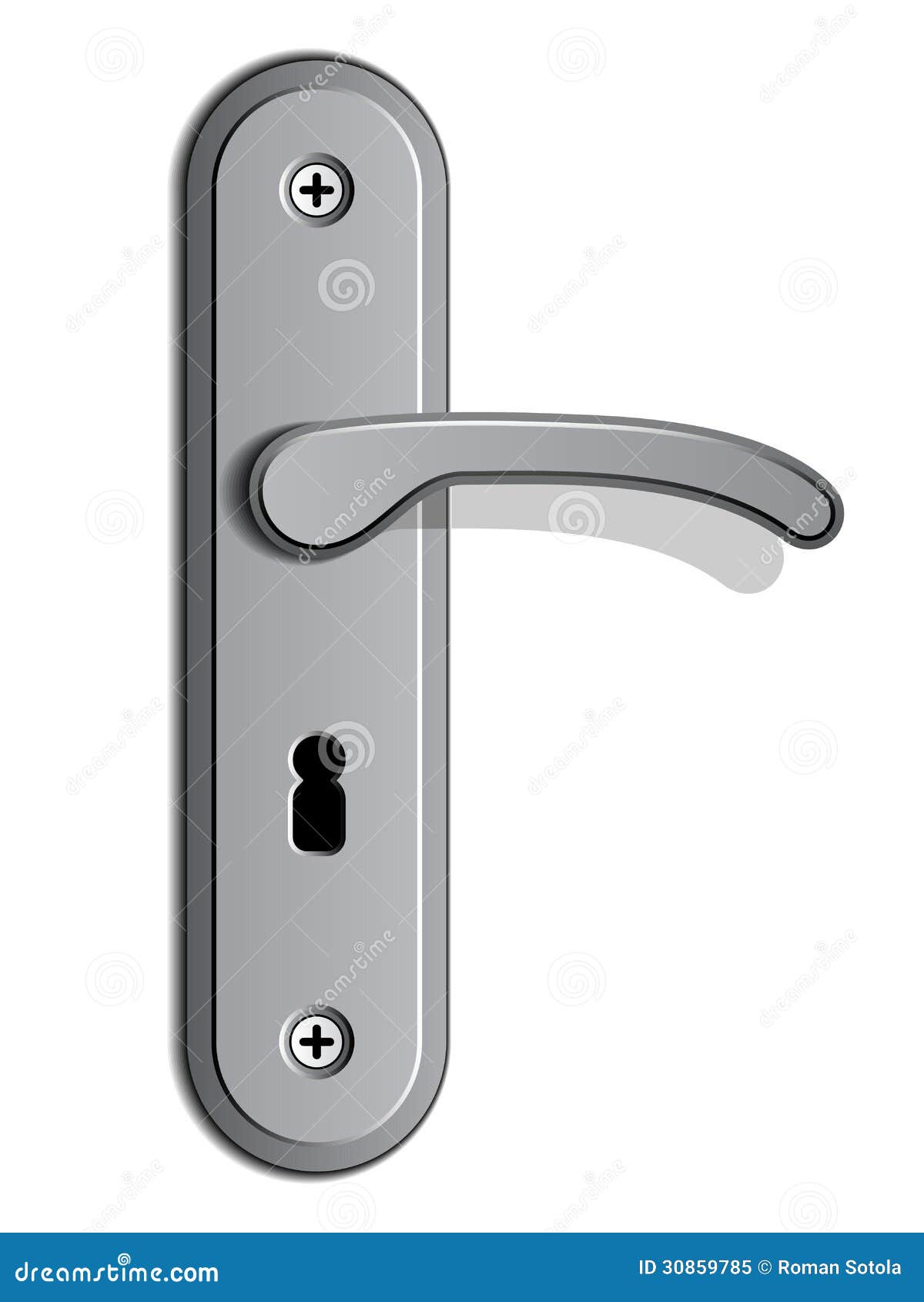 Door Handle Vector Doorknob To Lock Doors At Home And Metal Door-handle ...
