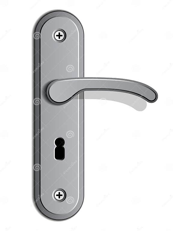 Door handle stock vector. Illustration of entrance, classic - 30859785