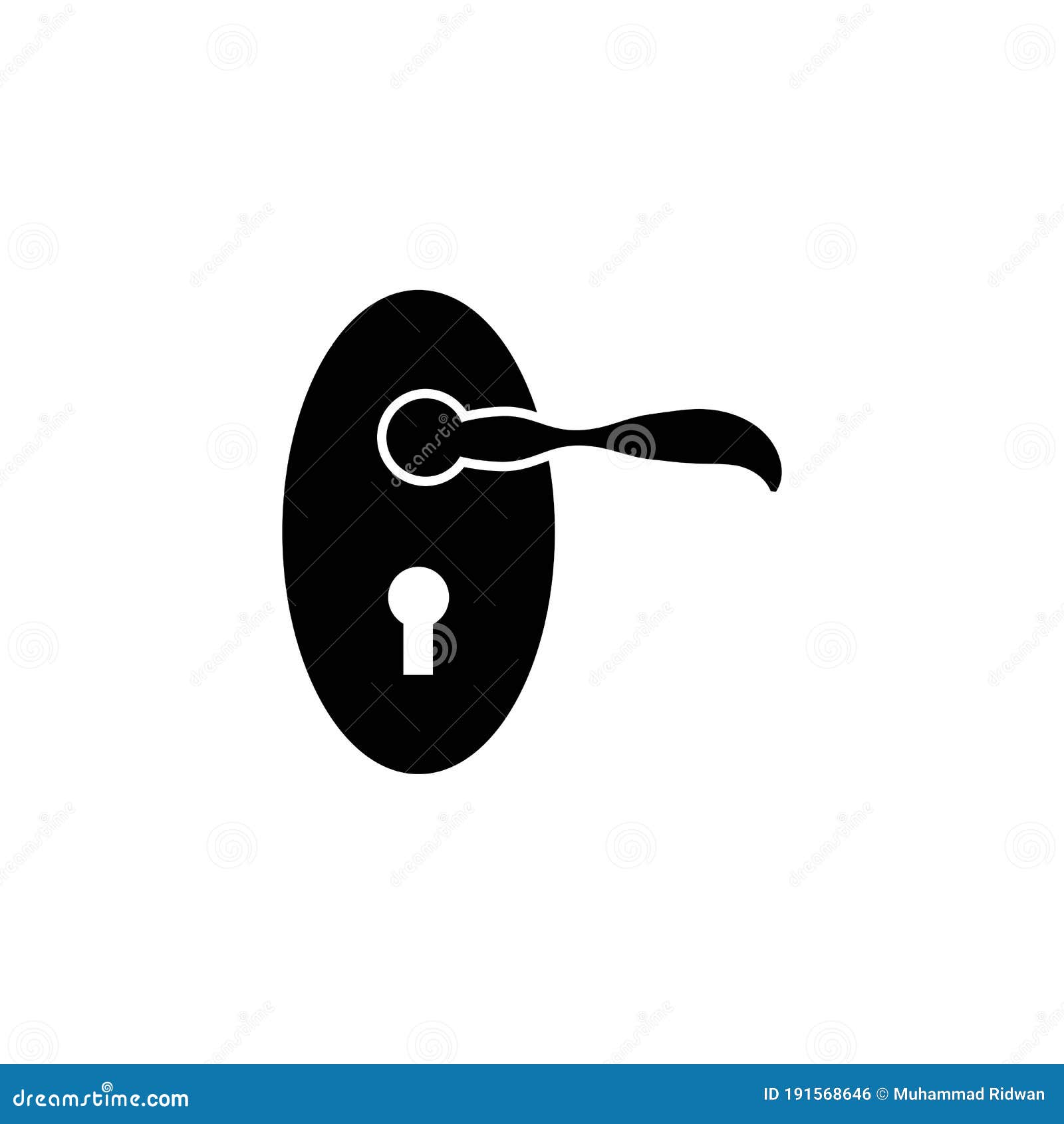 Door handle logo stock vector. Illustration of logo - 191568646
