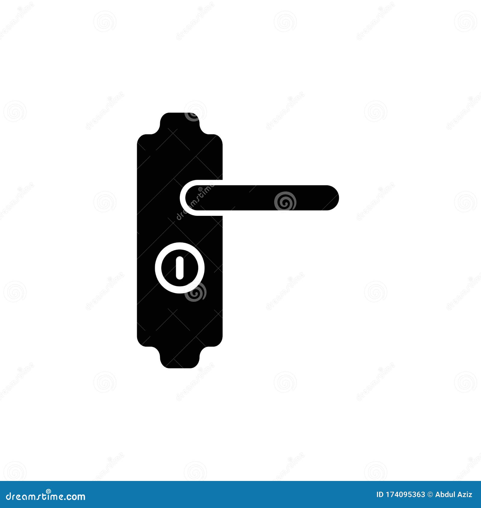 Door handle logo vector stock vector. Illustration of exit - 174095363
