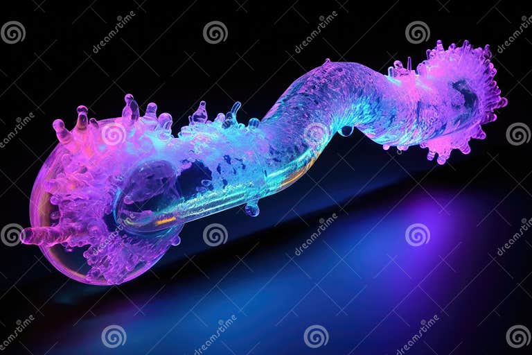 Door Handle with Visible Bacteria Under Uv Light Stock Photo - Image of ...