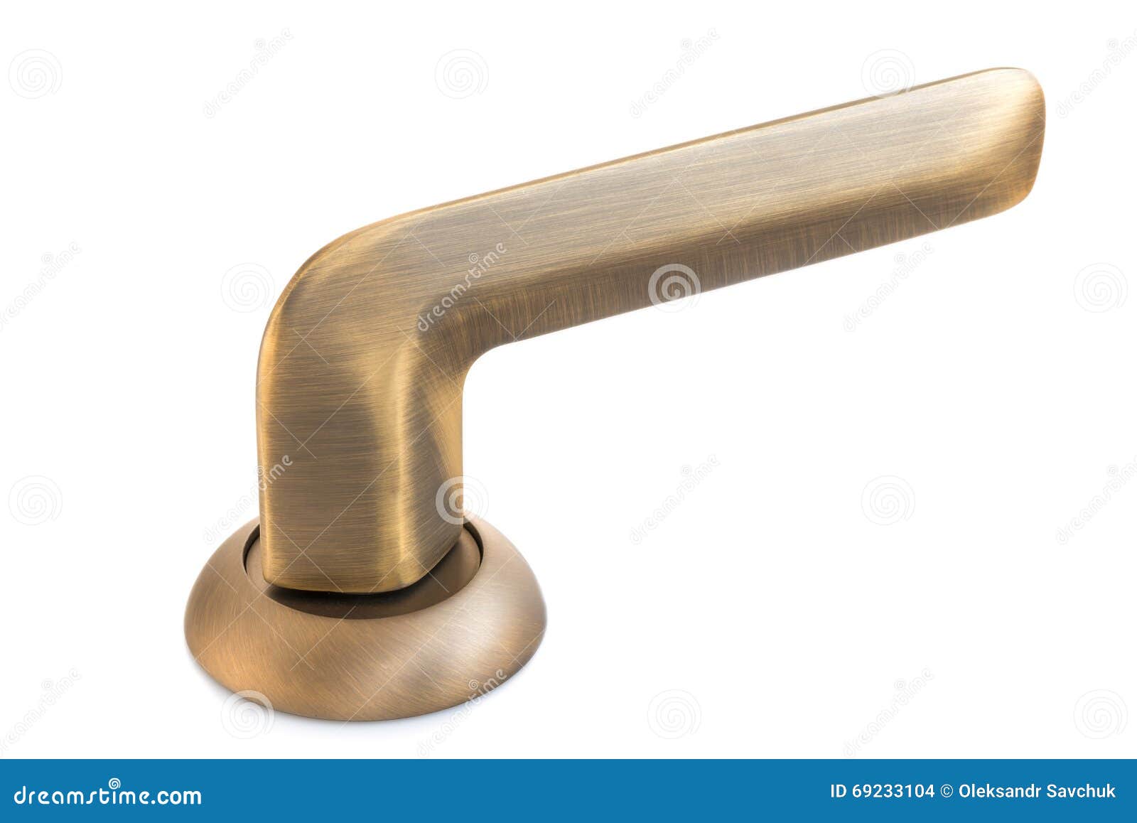 Door Handle on a White Background Stock Photo - Image of shiny, handle ...