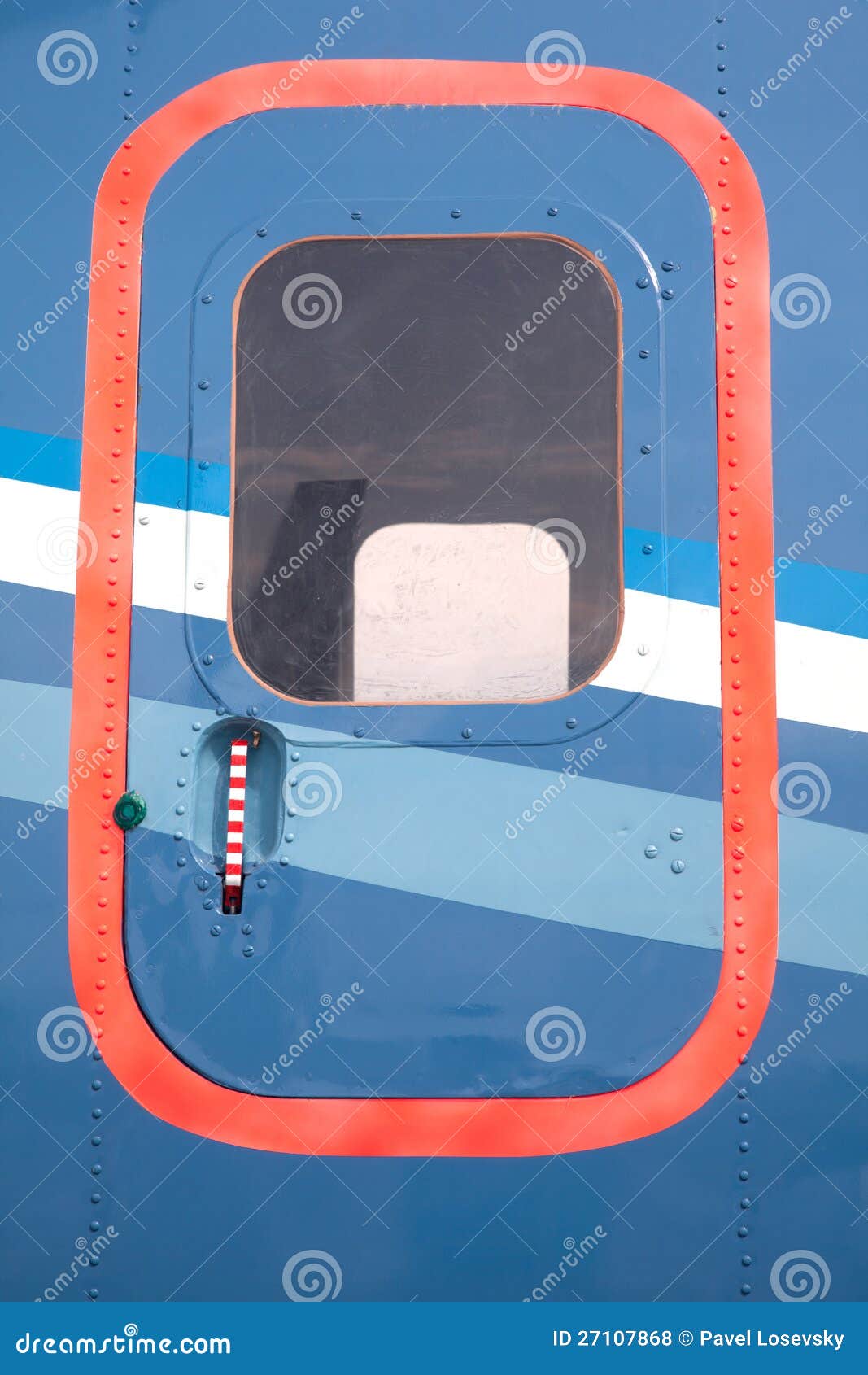Door in helicopter stock photo. Image of blue, rivets - 27107868