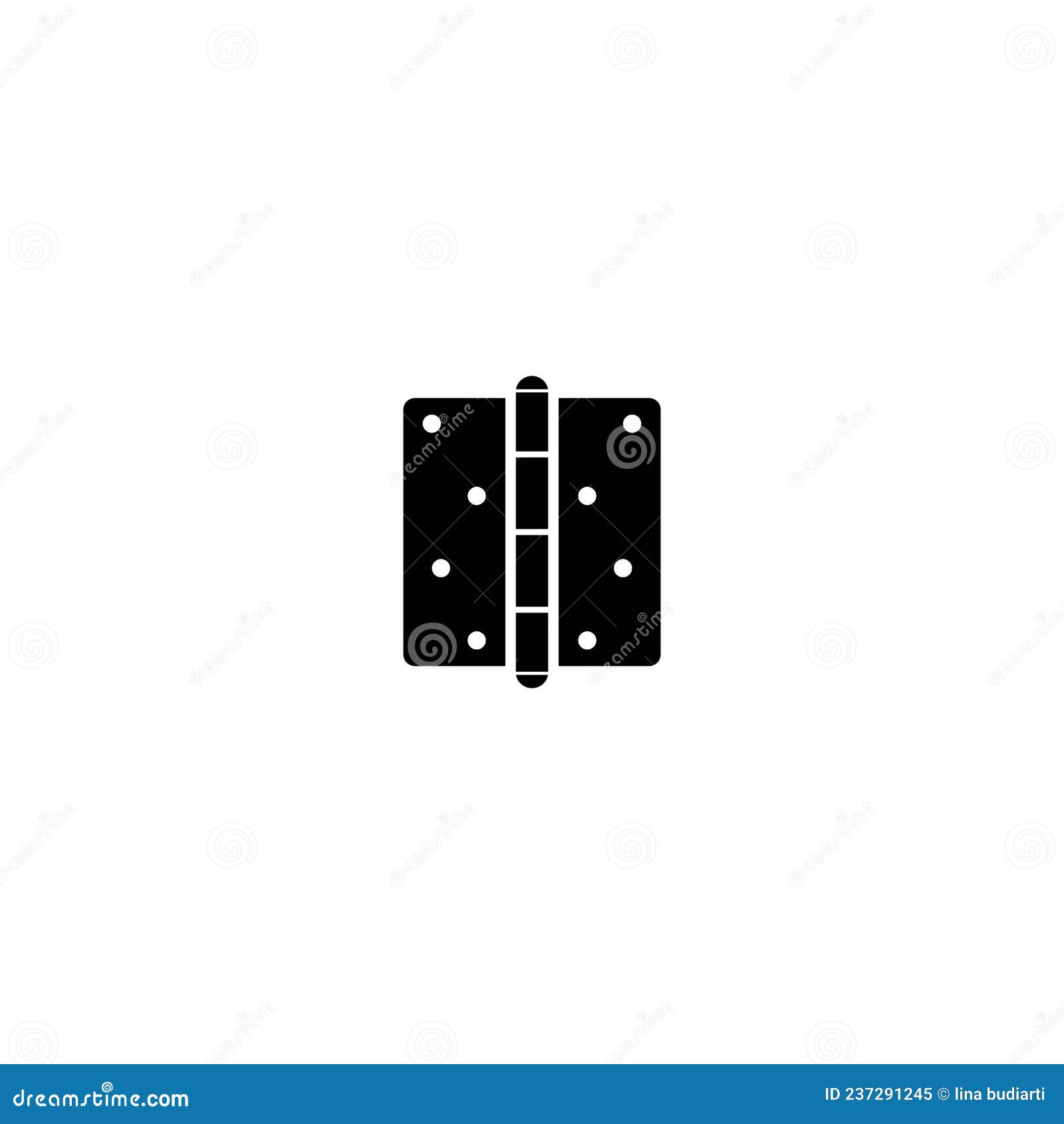 Door hinge icon stock vector. Illustration of joint - 237291245