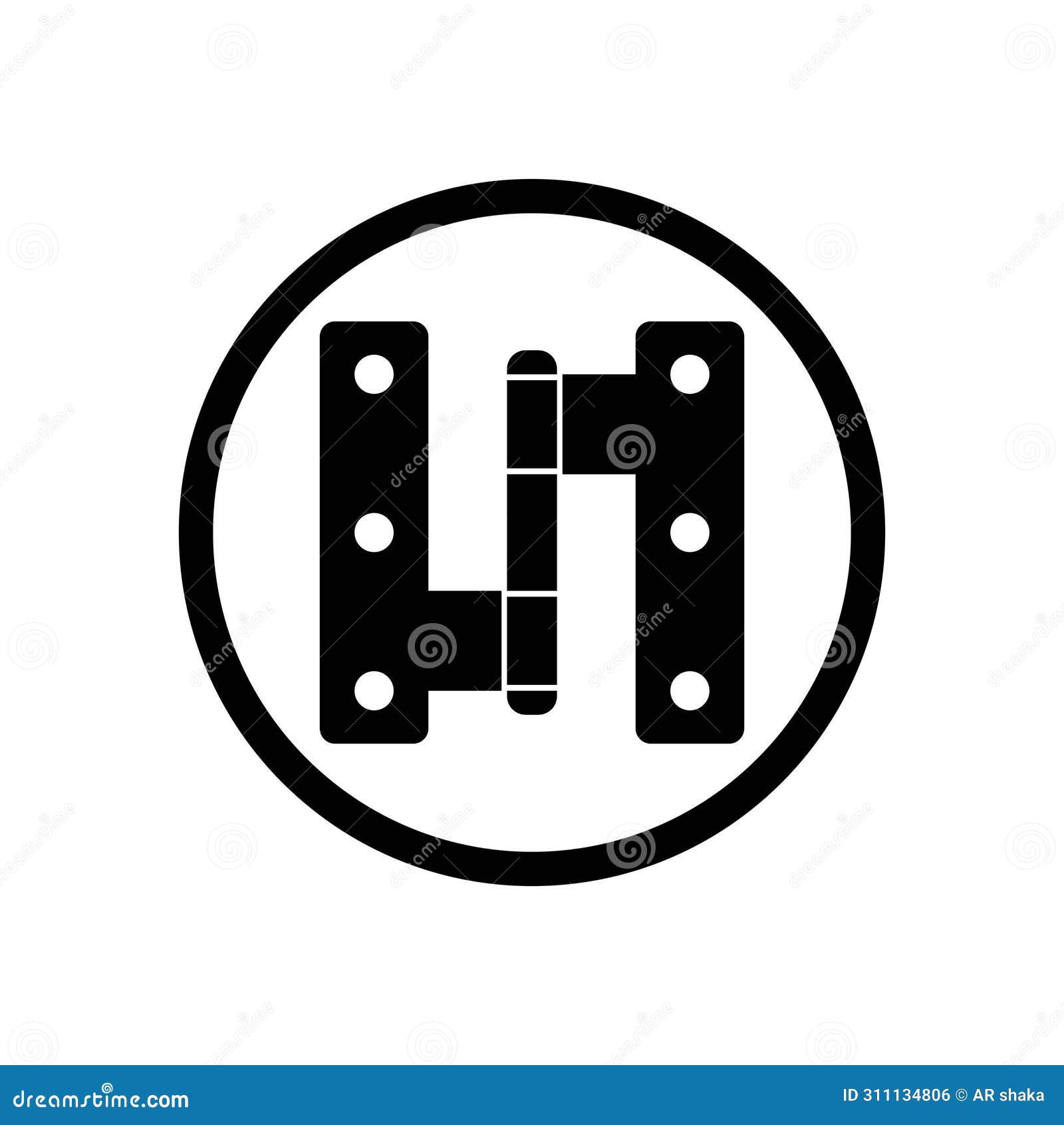Door Hinge Icon Design Template. Trendy Style, Vector Illustration ...