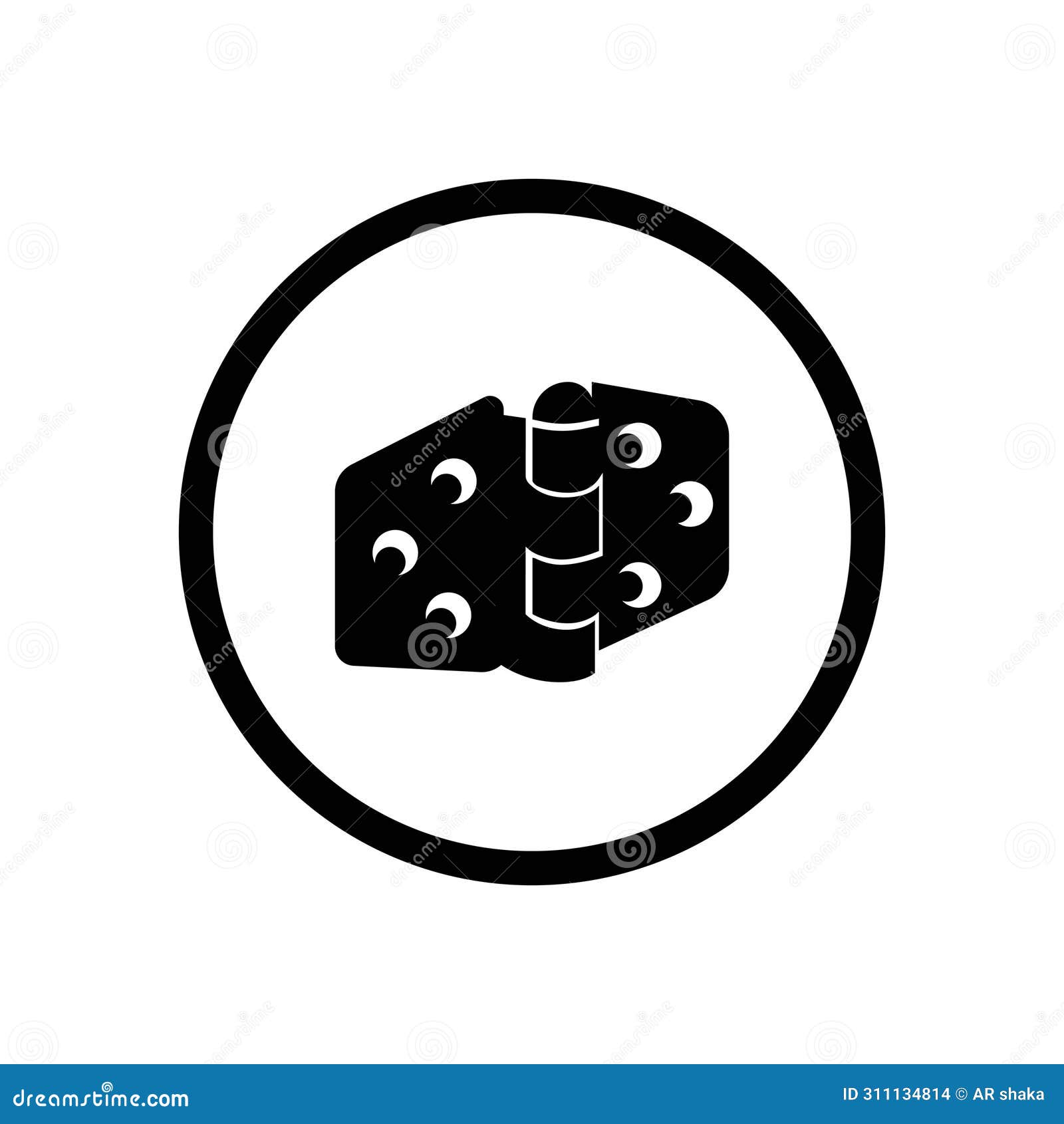 Door Hinge Icon Design Template. Trendy Style, Vector Illustration ...