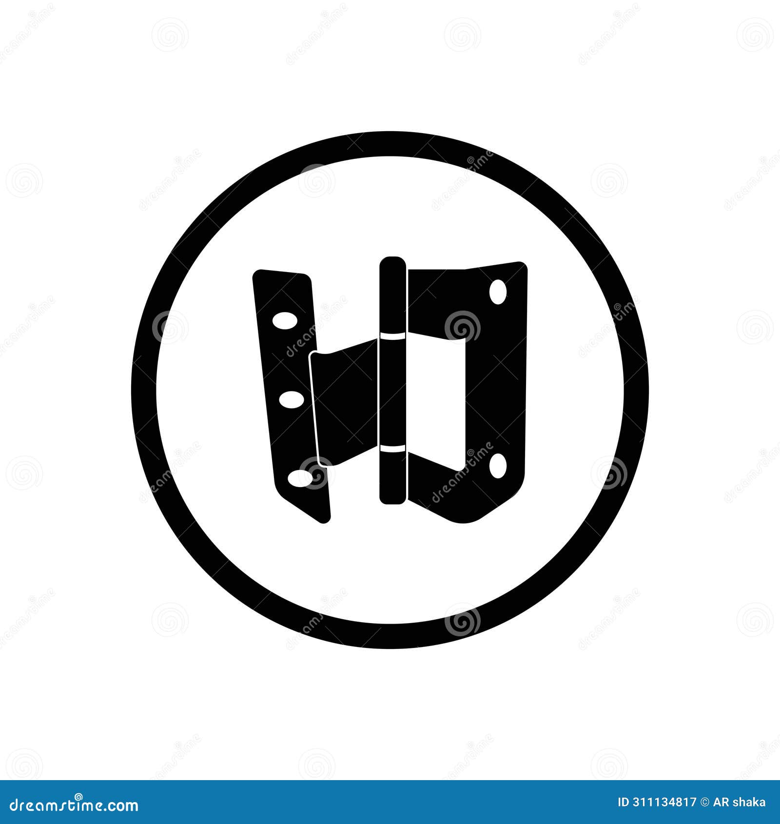 Door Hinge Icon Design Template. Trendy Style, Vector Illustration ...