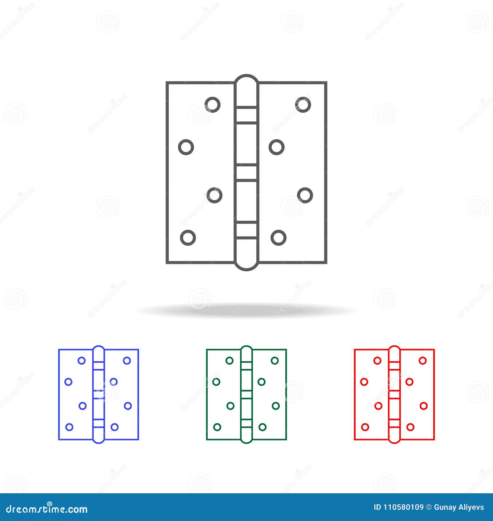 Door Hinge Icon. Elements in Multi Colored Icons for Mobile Concept and ...