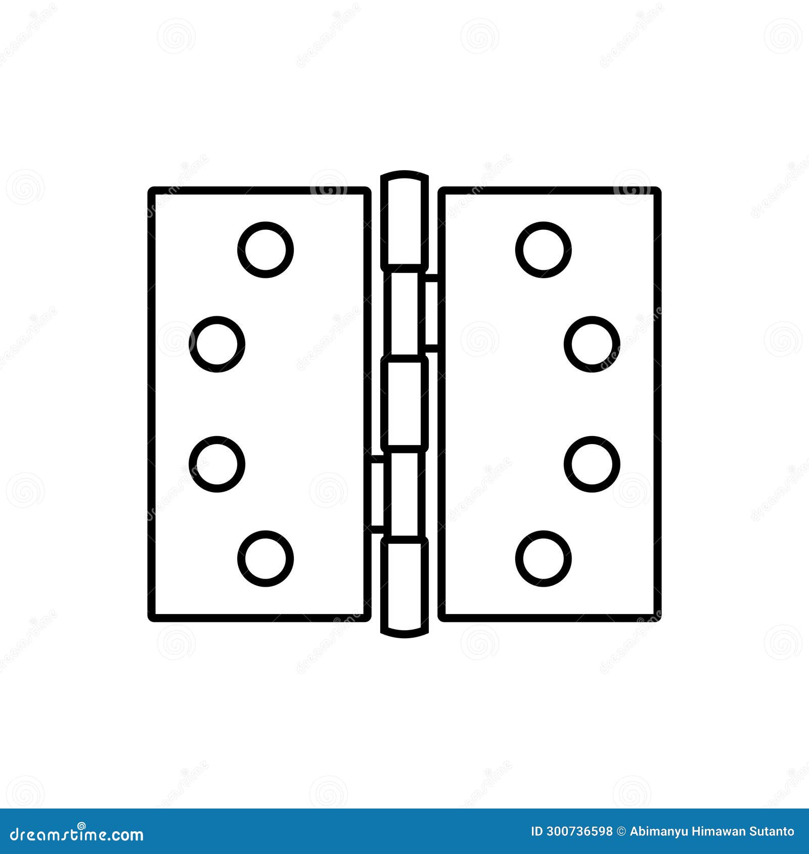 Door Hinges Icon Vector | CartoonDealer.com #300736598