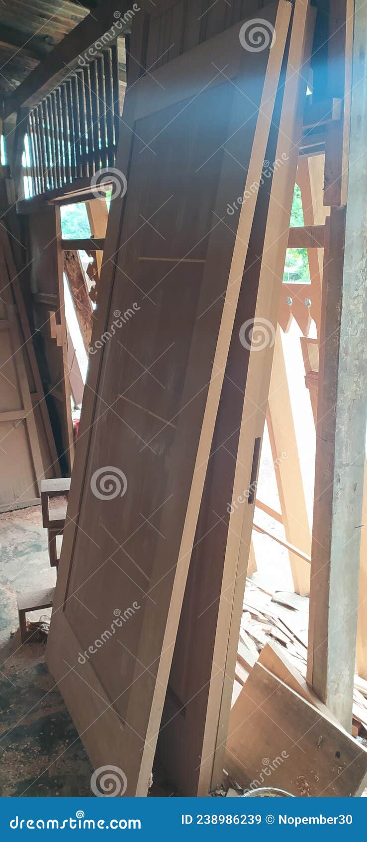 Door and house woodworker stock image. Image of hobby - 238986239