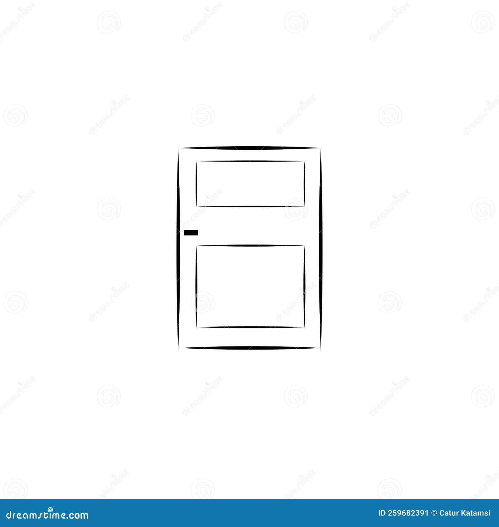 Door icon logo vector stock illustration. Illustration of exit - 259682391