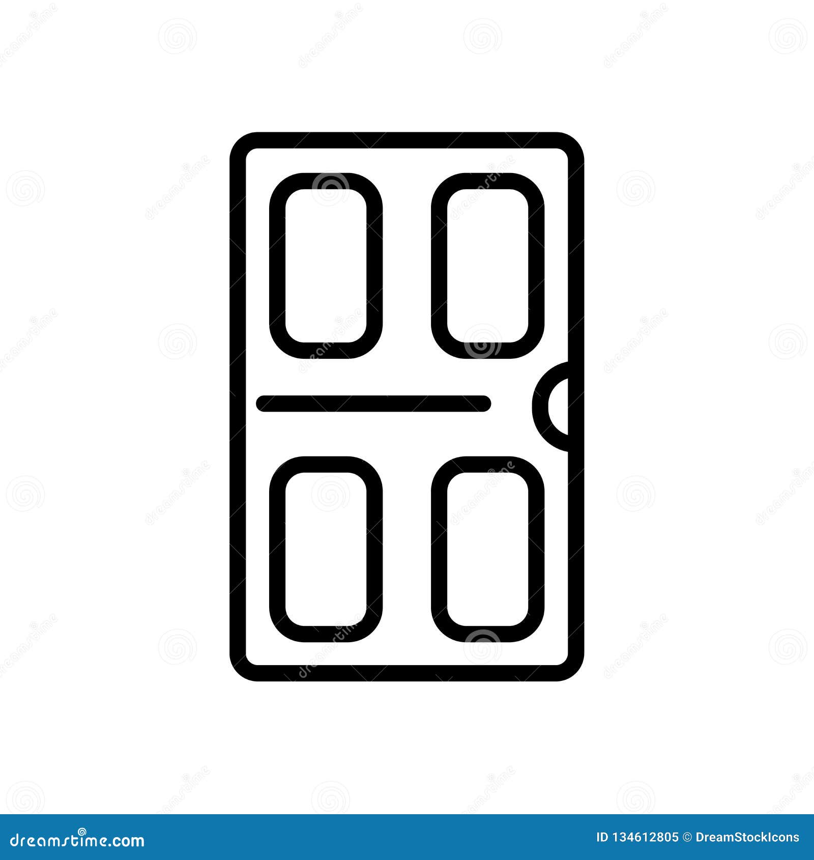 Door Icon Vector Isolated on White Background, Door Sign Stock Vector ...