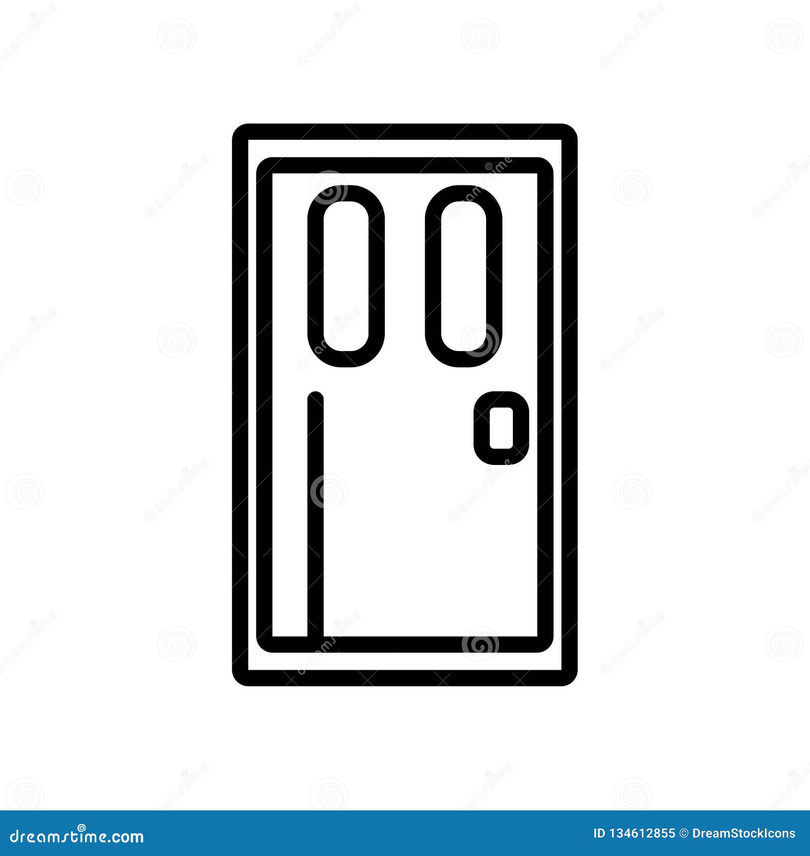 Door Icon Vector Isolated on White Background, Door Sign Stock Vector ...