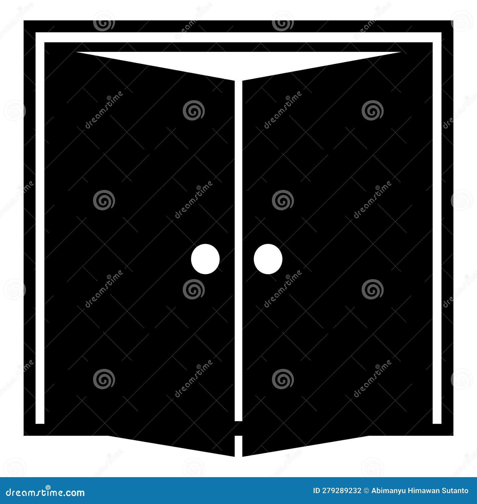 Door icon vector stock vector. Illustration of living - 279289232