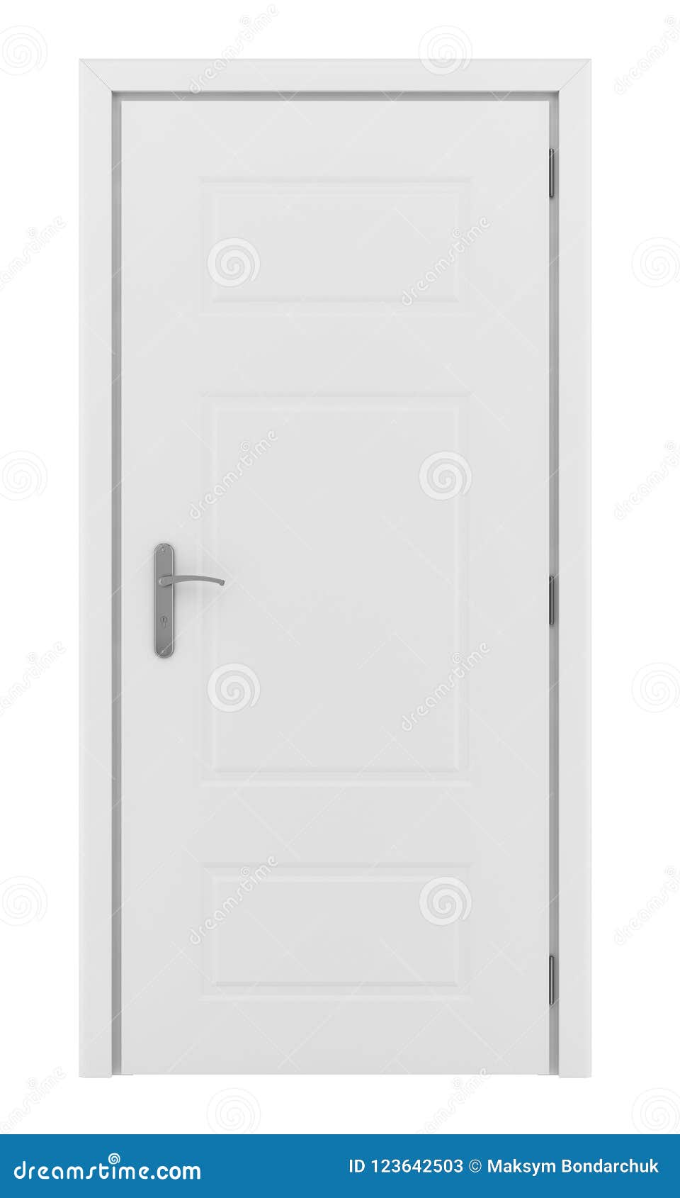 Door isolated on white stock illustration. Illustration of doorway ...